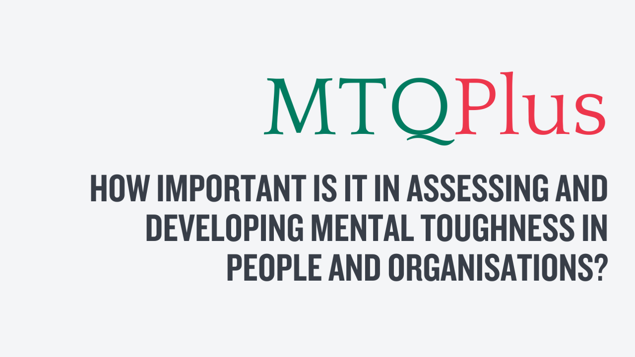 Mental Toughness and Ressilience - MTQ48 - AQR International